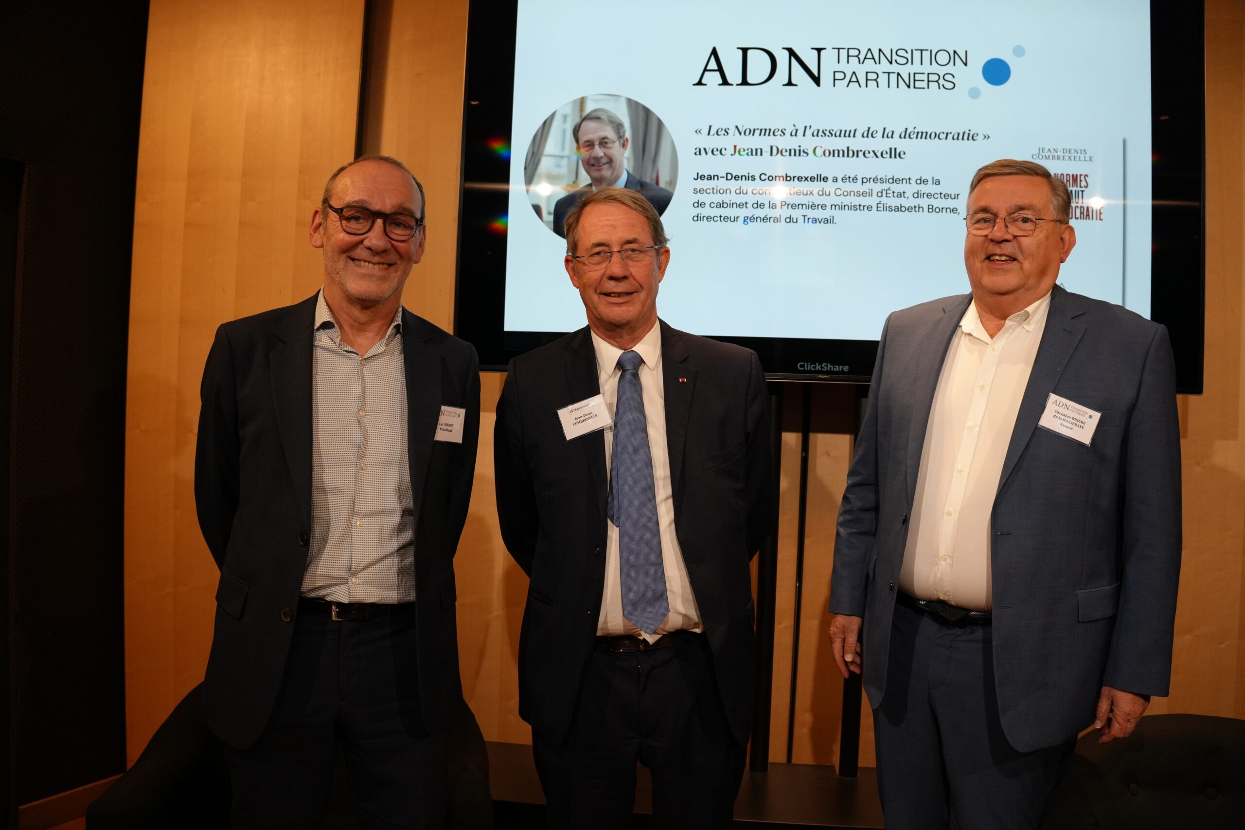 Conférence ADN Transition avec Jean-Denis Combrexelle